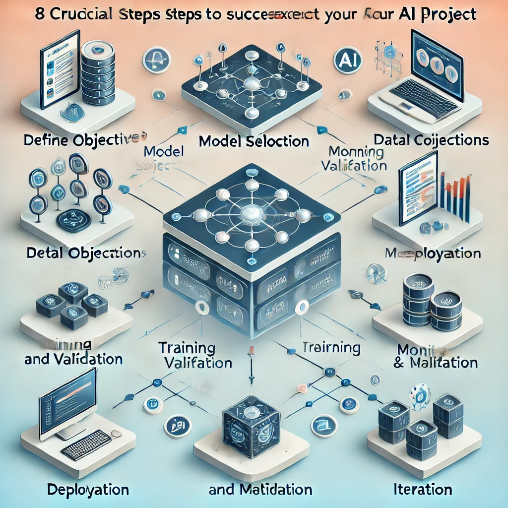 Les 8 étapes cruciales pour réussir votre projet IA